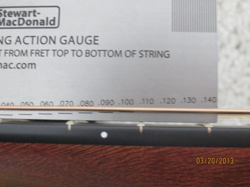 how to measure string action height - what ruler would you use - please ...